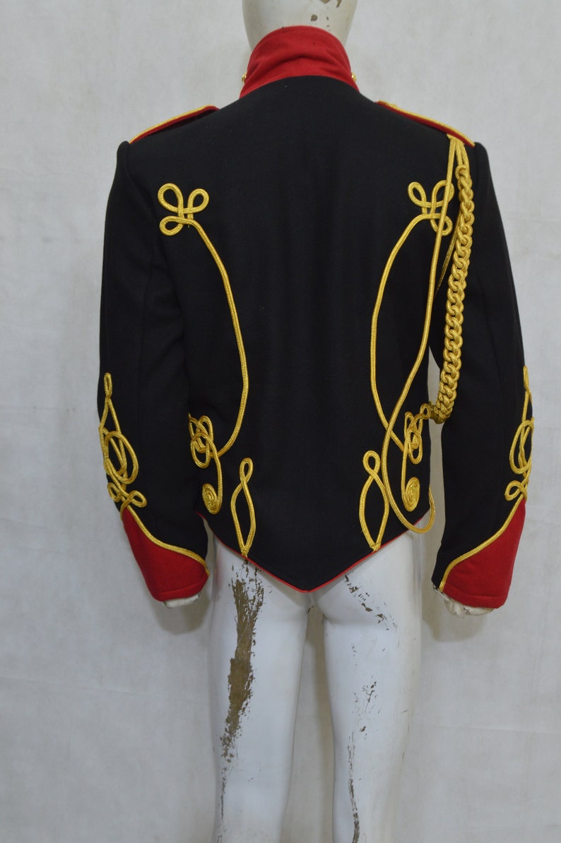 New Black Hussar Jacket, British Hussar Jacket, Napoleon Hussar Coat ...
