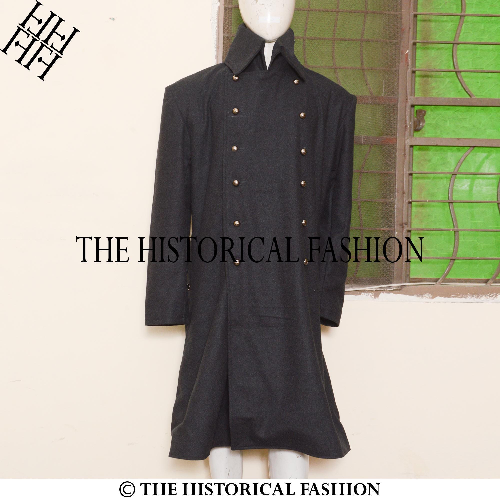 New Men Colonial Frock Coat, Military Frock Coat, David Frock Coat ...