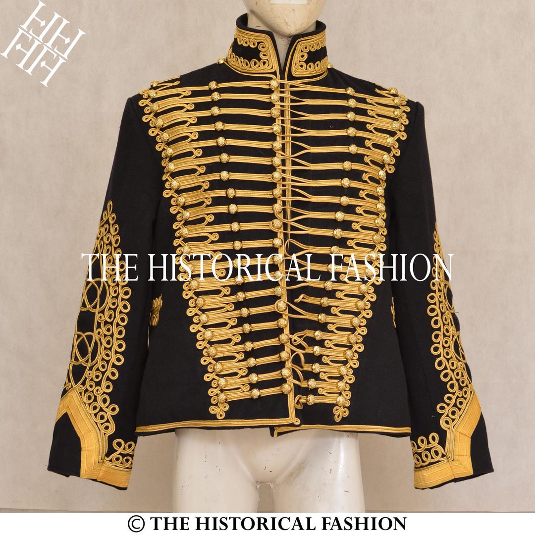 New Men Dolman Hussar Jacket, Officer Hussar Jacket, British Parade ...