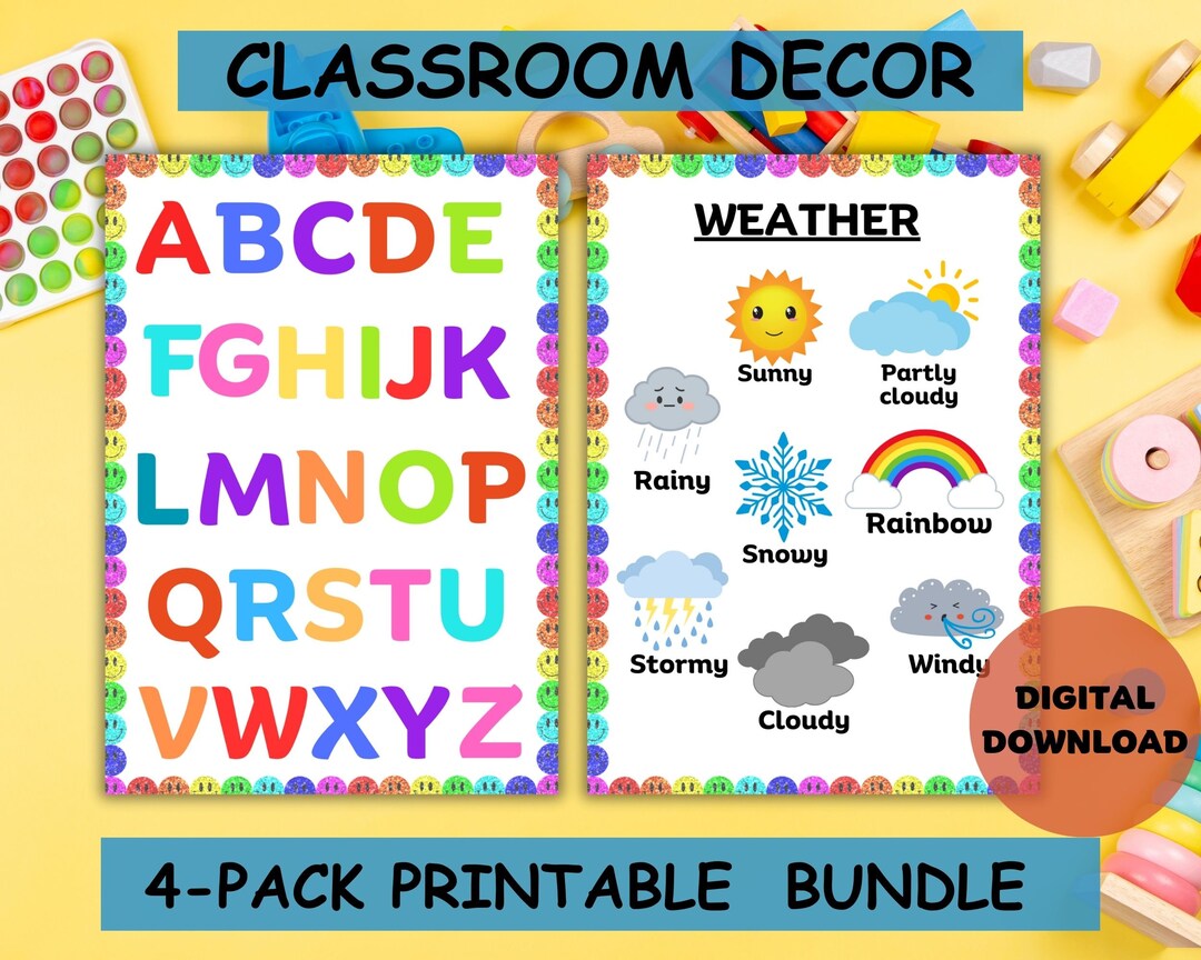 Classroom Decor, Education Posters, Elementary School Fun Learning ...