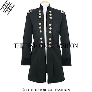 Union General Officers Frock Coat, US Federal Uniform, Men Black Wool ...