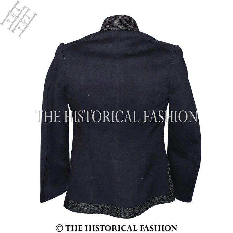 Black Wool Cavalry Officer Sack Coat - 1895 Uniform Jacket - Etsy