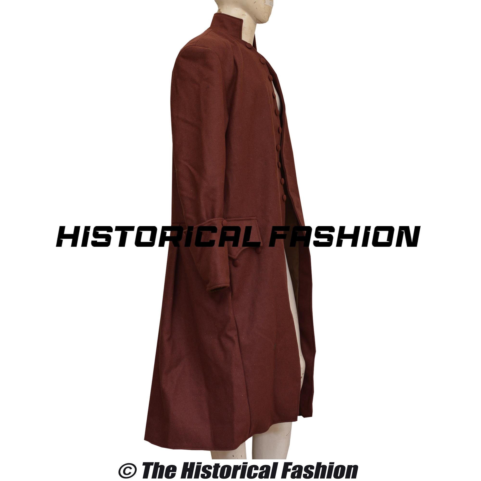 New Brown Frock 18th Coat, Colonial Coat, Merchant Gentleman Coat ...