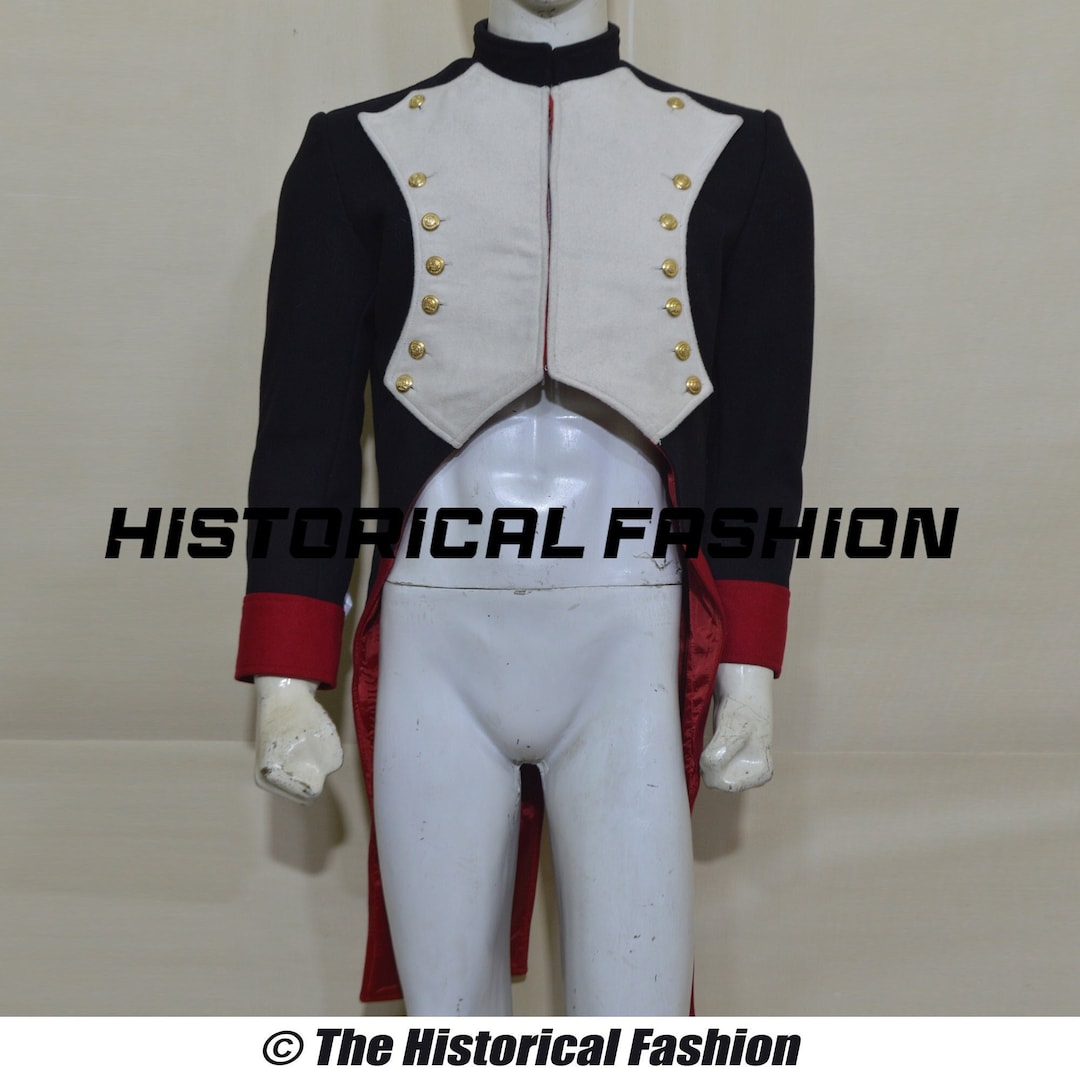 New Men Napoleon Bonaparte Jacket, Napoleon Tailcoat, Napoleon Guard ...