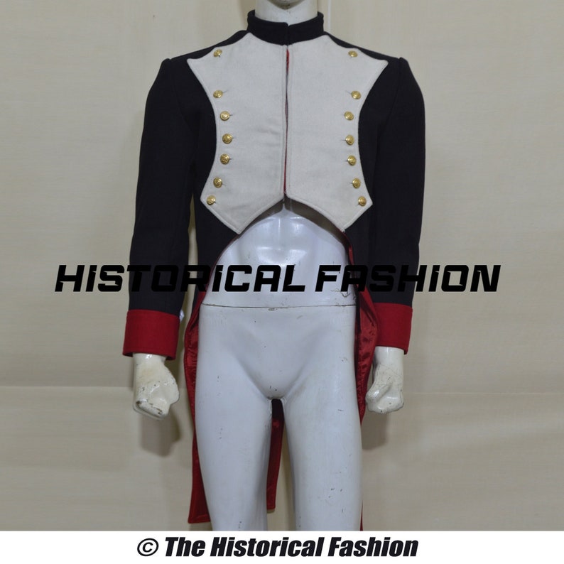 New Men Napoleon Bonaparte Jacket, Napoleon Tailcoat, Napoleon Guard ...