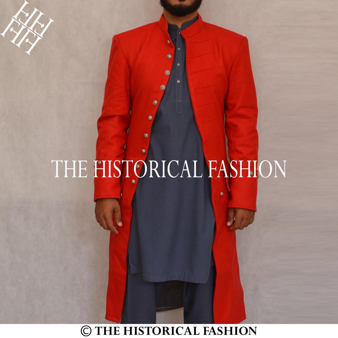 New Men Frock Coat, 18th Century Frock Coat, Colonial Frock Coat ...