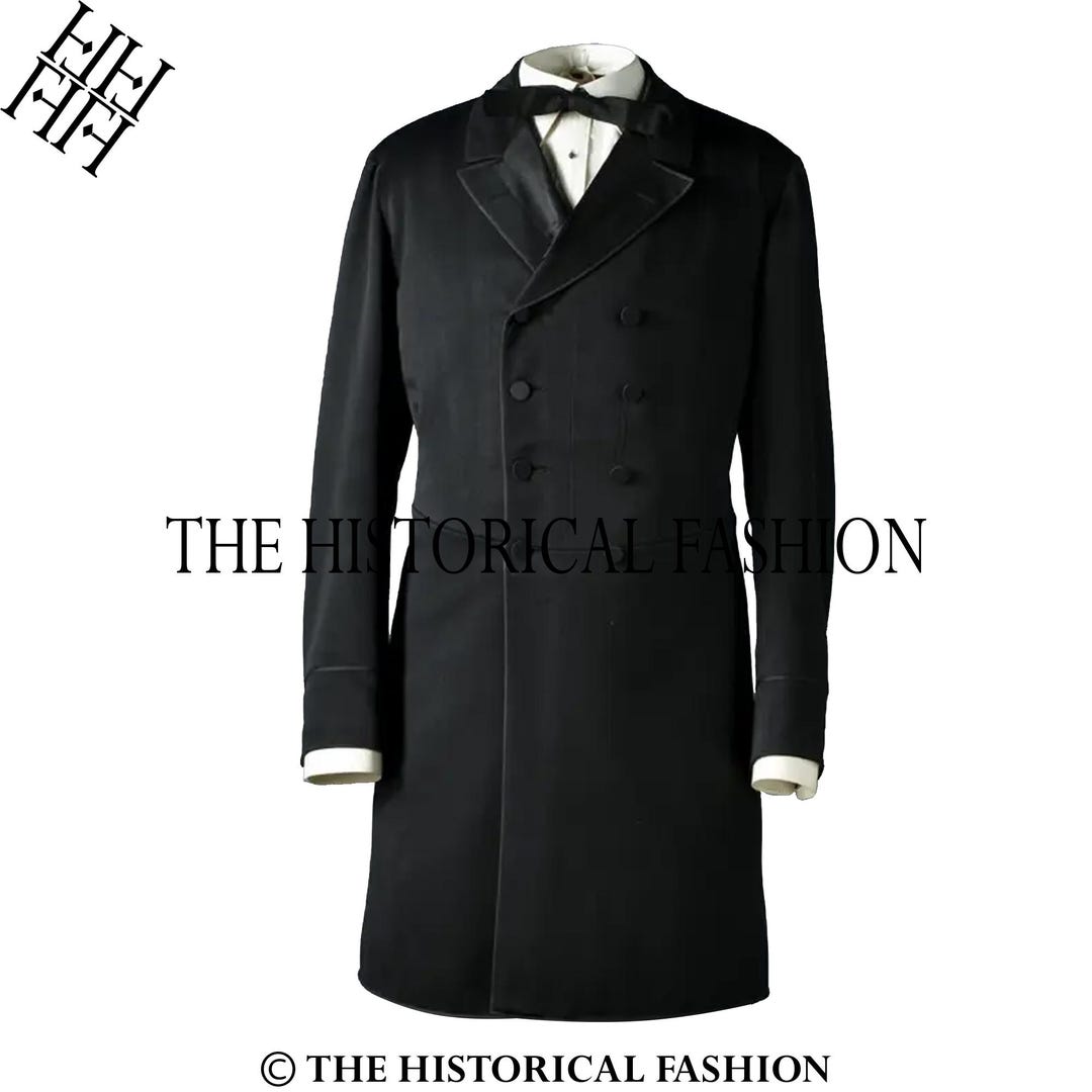 New Men Military Frock Coat, 1880 Frock Coat, Royal Navy Frock Coat ...