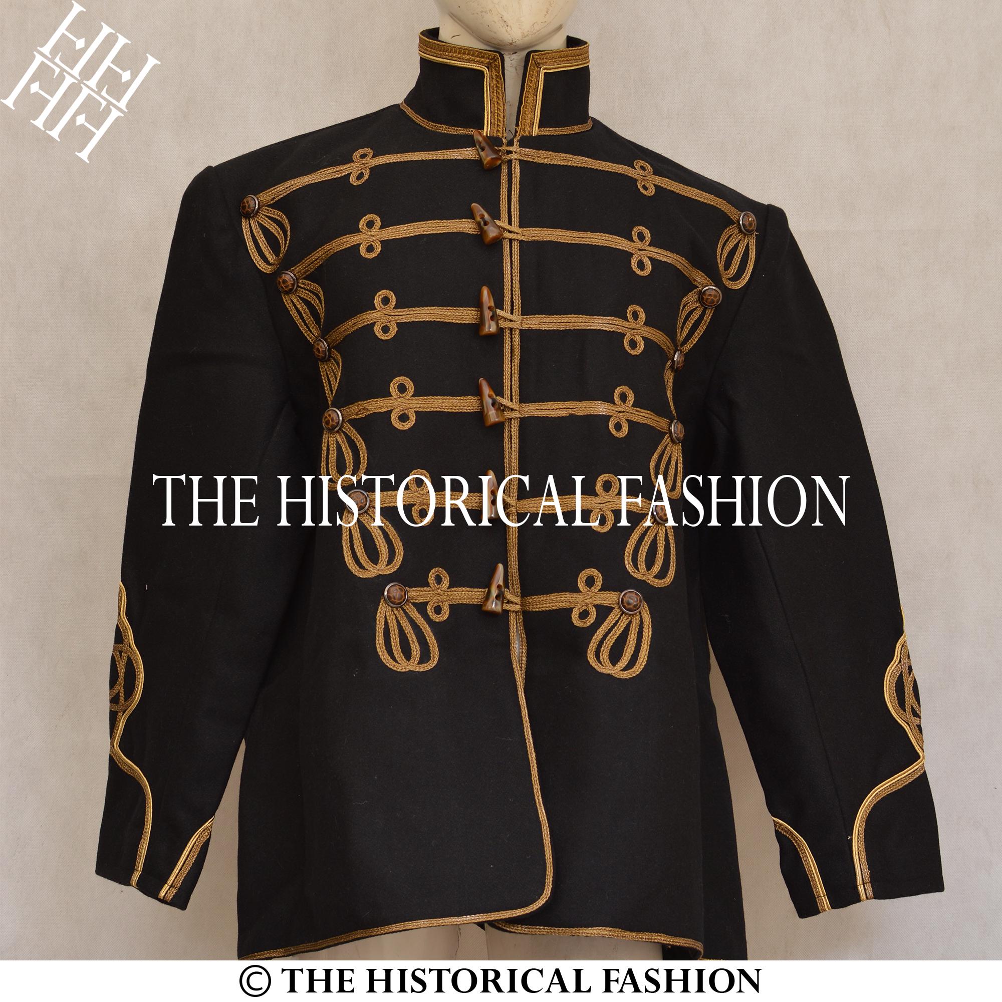 New Men British Cavalry Jacket, Hussar Jacket, 17th Hussar Regiment ...