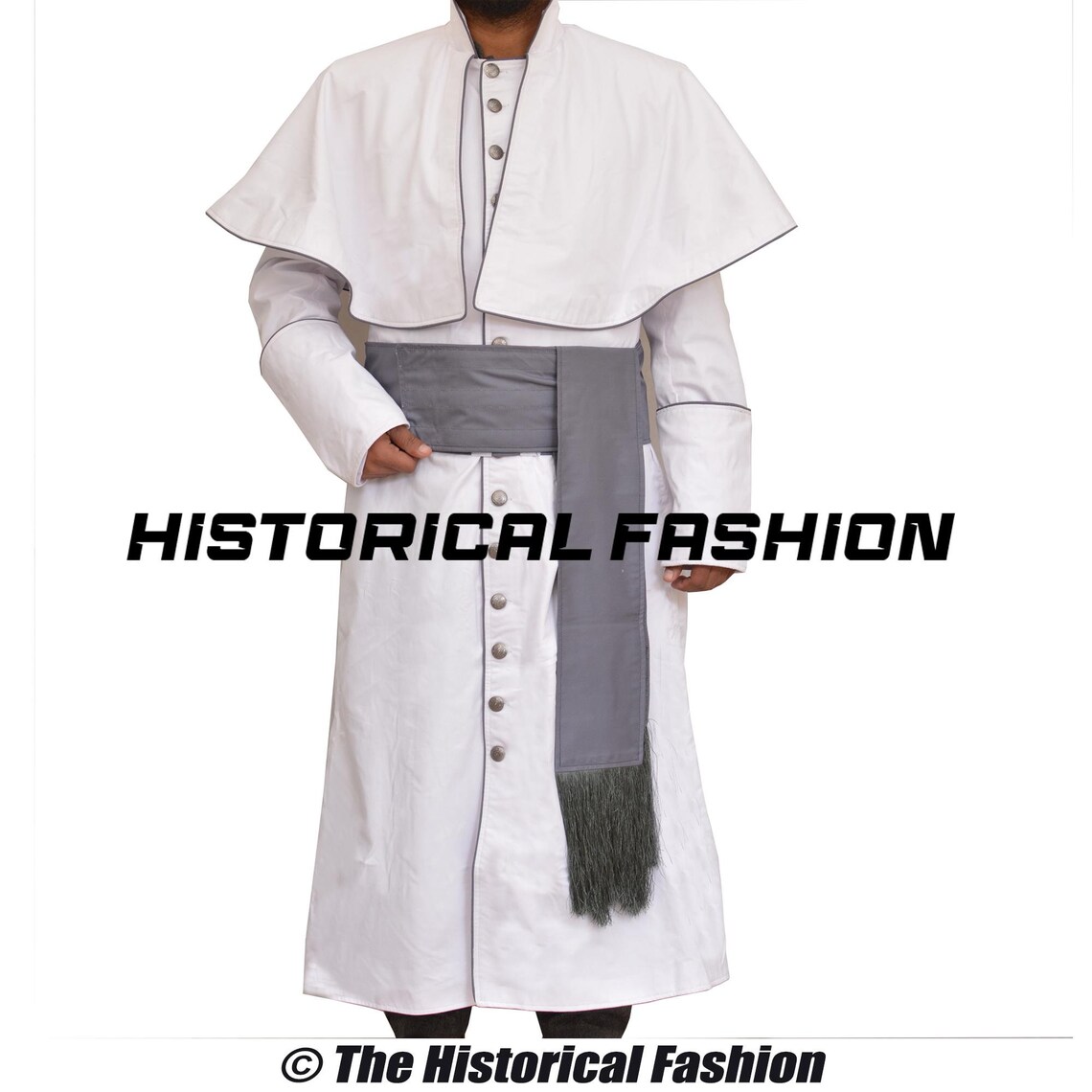 Men's White Cotton Roman Cassock - Medieval Priest Clergy Robe - Etsy
