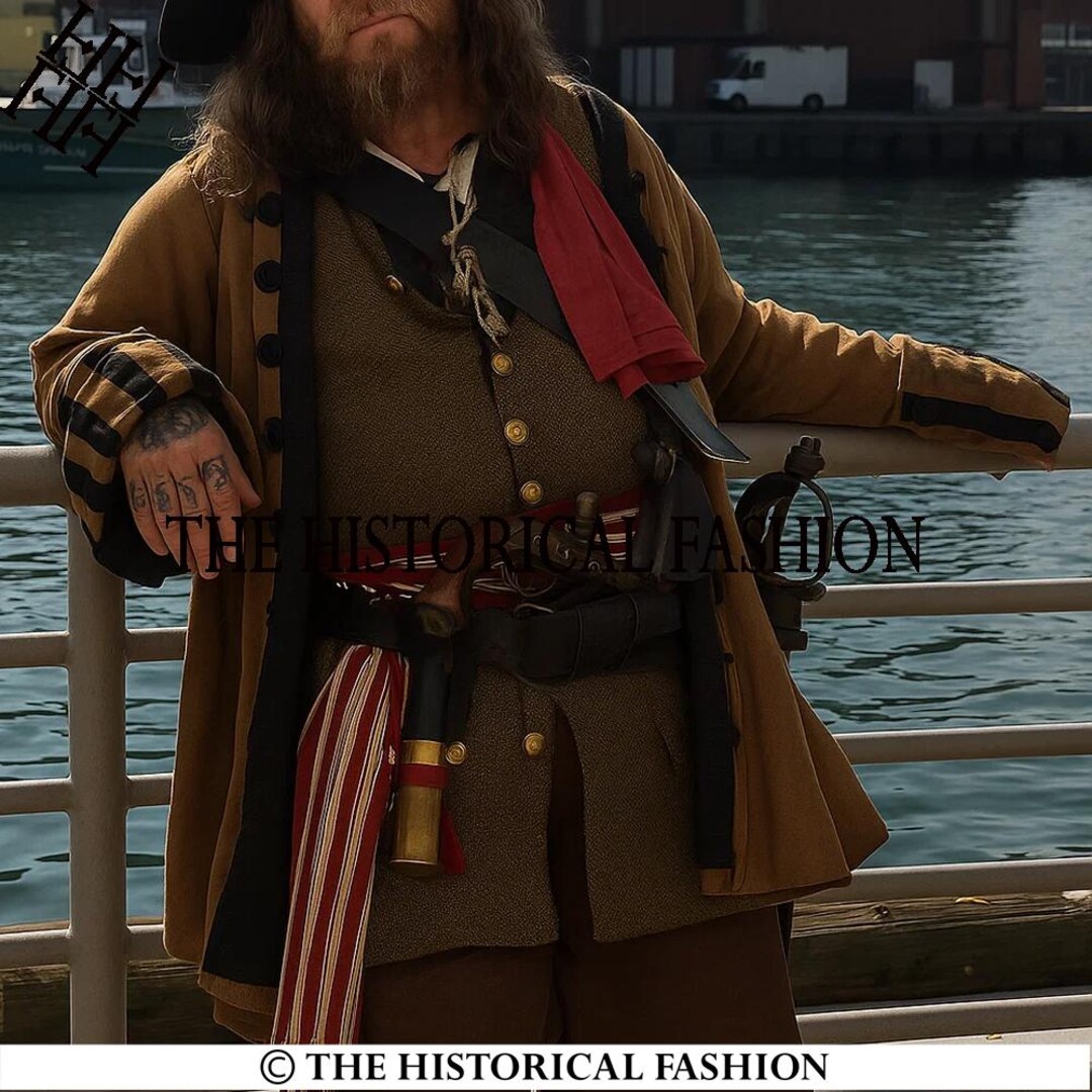 Pirates of the Caribbean Cosplay, Jack Sparrow Captain Coat, Halloween ...