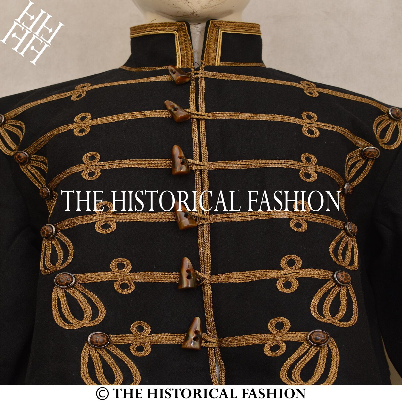 New Men British Cavalry Jacket, Hussar Jacket, 17th Hussar Regiment ...