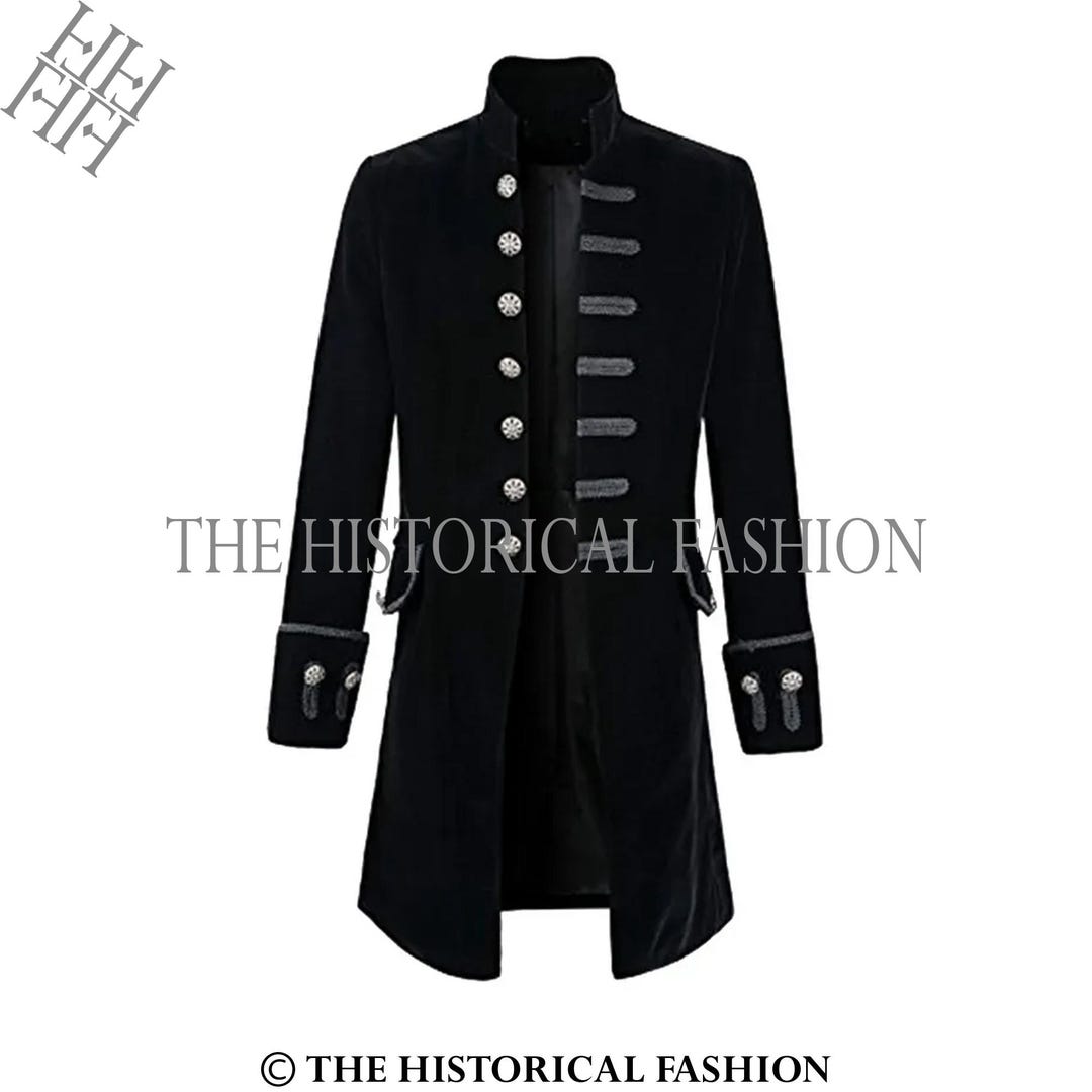 New Gothic Frock Coat, Elegant Frock Coat, Steampunk Frock Coat ...