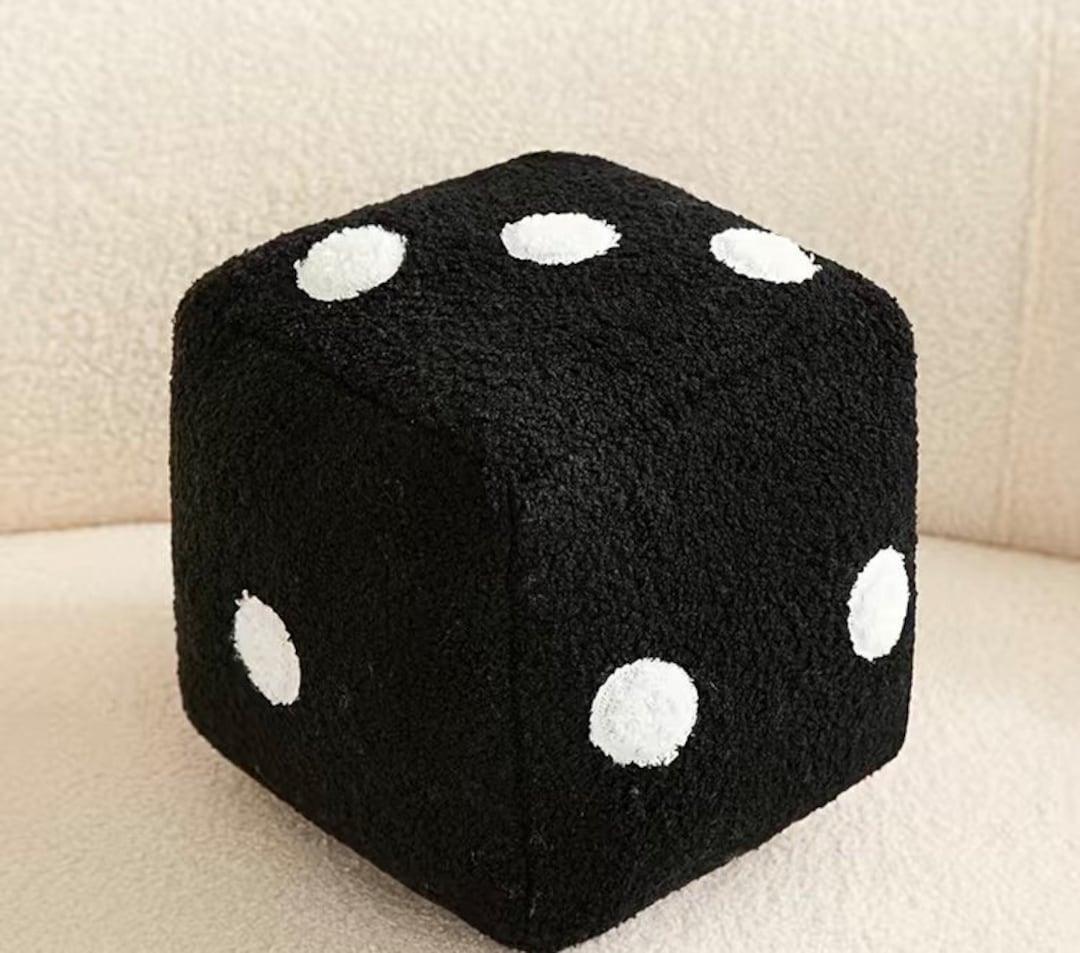 Dice Pillow Gift Game Room Area Decoration Decor Colored - Etsy