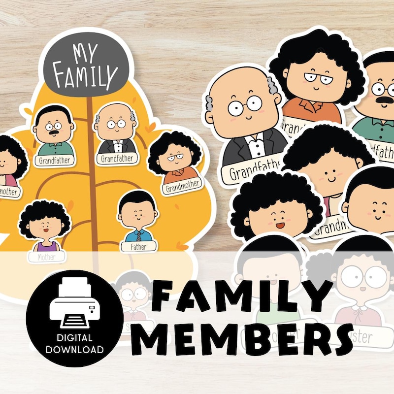 Printable Family Tree - Etsy