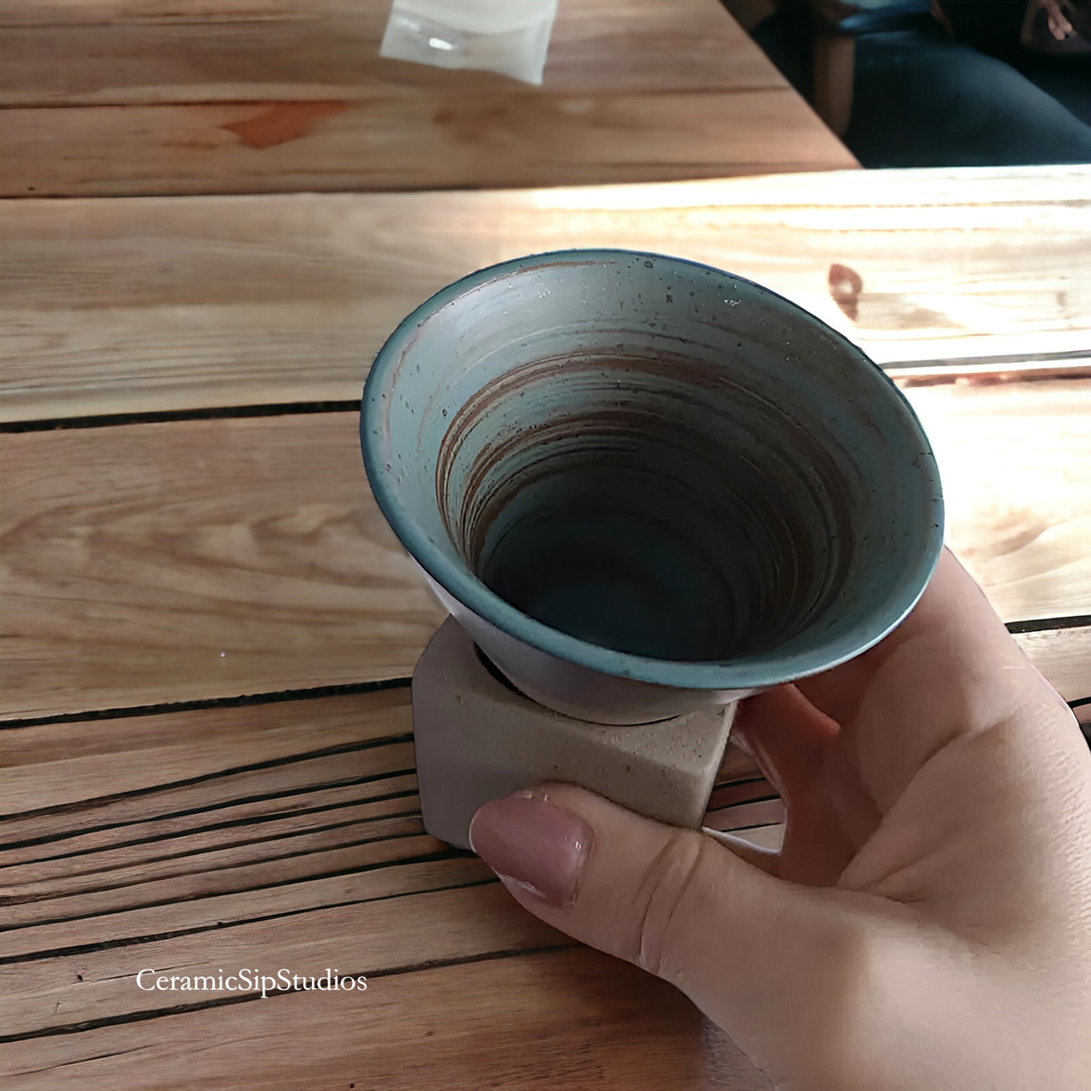 100ml Triangular Ceramic Coffee Mug: Sleek Porcelain Cup for Latte ...