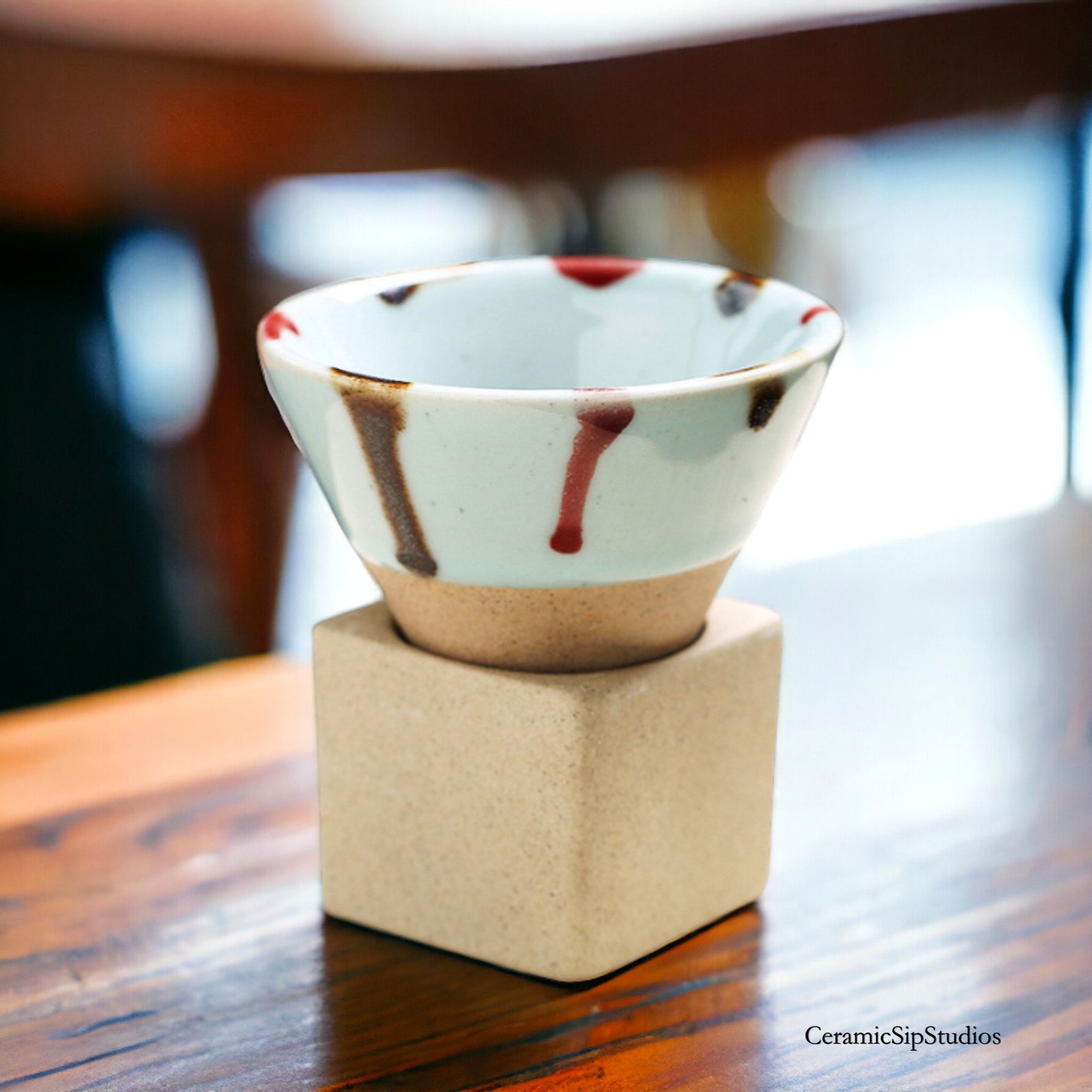 100ml Triangular Ceramic Coffee Mug: Sleek Porcelain Cup for Latte ...