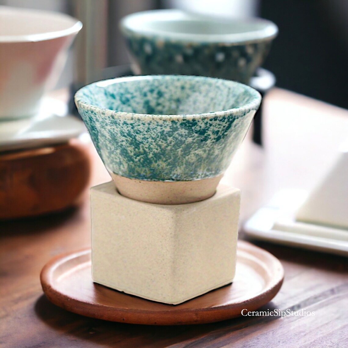 100ml Triangular Ceramic Coffee Mug: Sleek Porcelain Cup for Latte ...