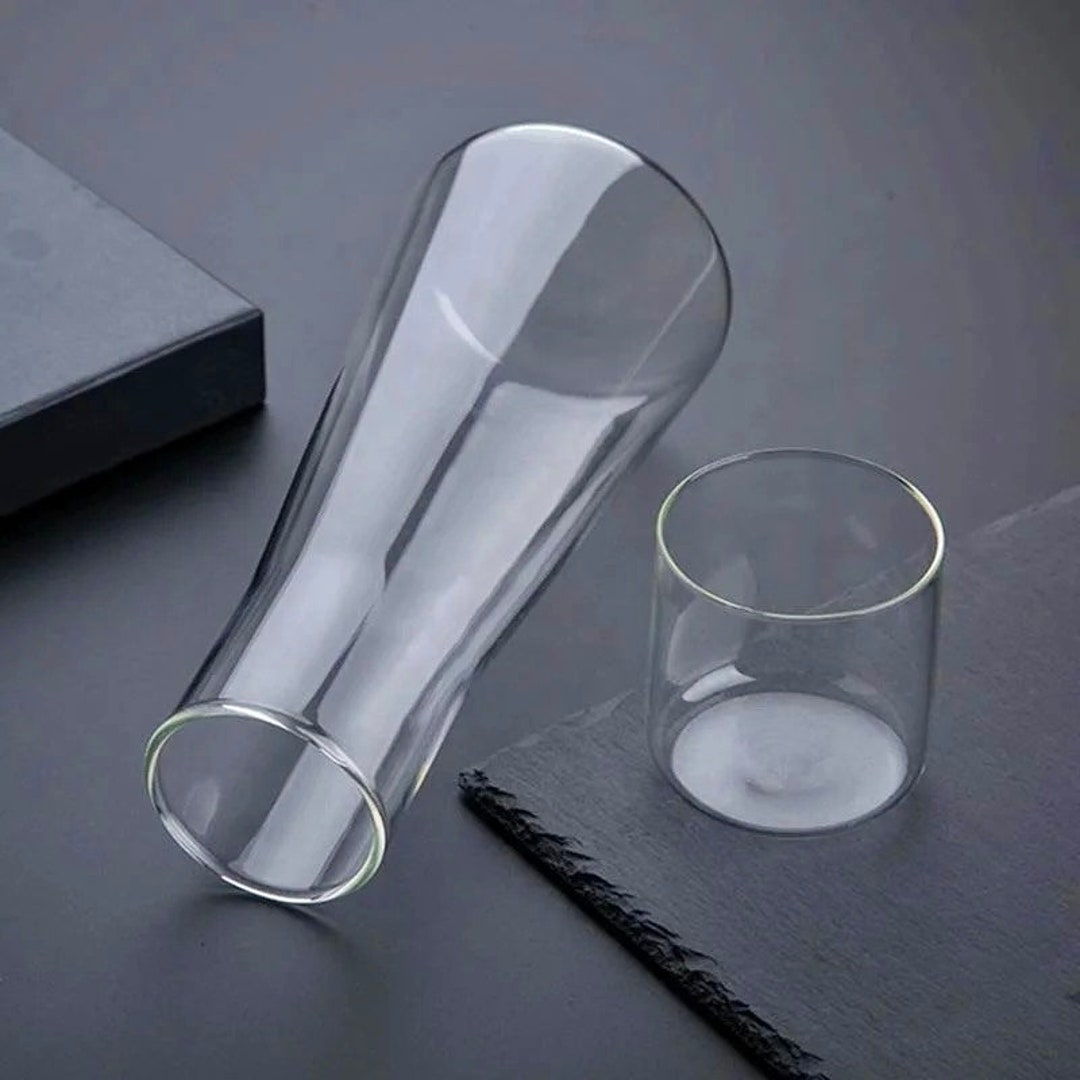 Slim Water Carafe, Bedside Carafe With Glass Cup, Glass Water Carafe ...