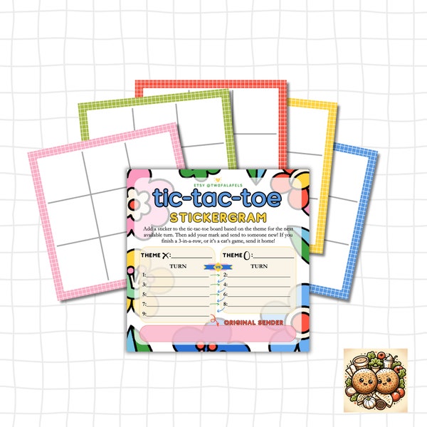 Tic Tac Stickers - Etsy