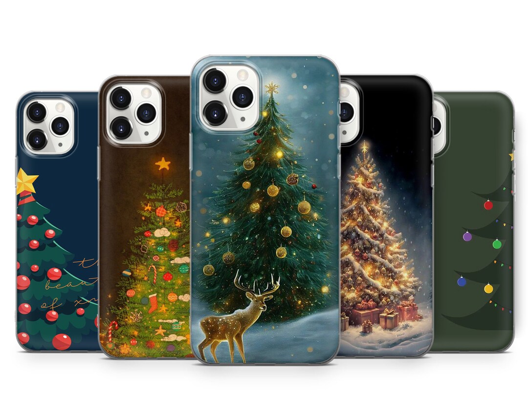Christmas Tree Winter Phone Case for iPhone 15 14 13 12 11 X XS XR ...
