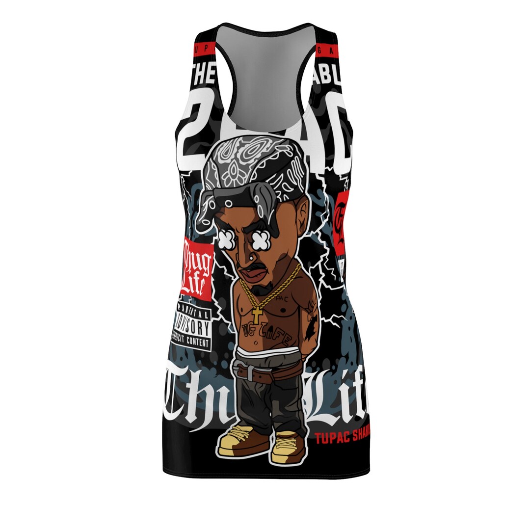Tupac Women's Cut & Sew Racerback Dress AOP - Etsy