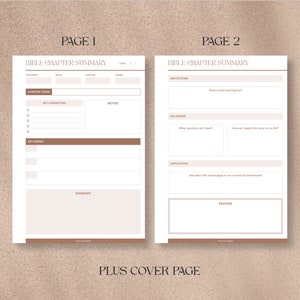 Printable Bible Chapter Summary Template Printable Bible Summary ...
