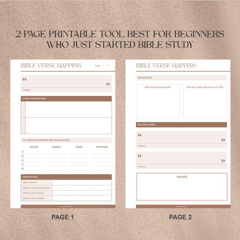 Printable Bible Verse Mapping Template Bible Study Printable Bible ...