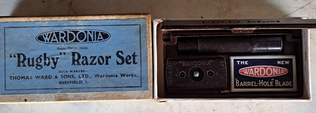 Vintage Wardonia Rugby Razor Set. - Etsy