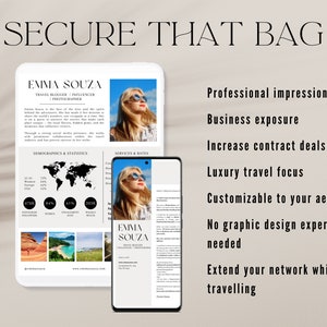 Travel Media Kit Template Travel Sponsorship Email Pitch Canva Template ...