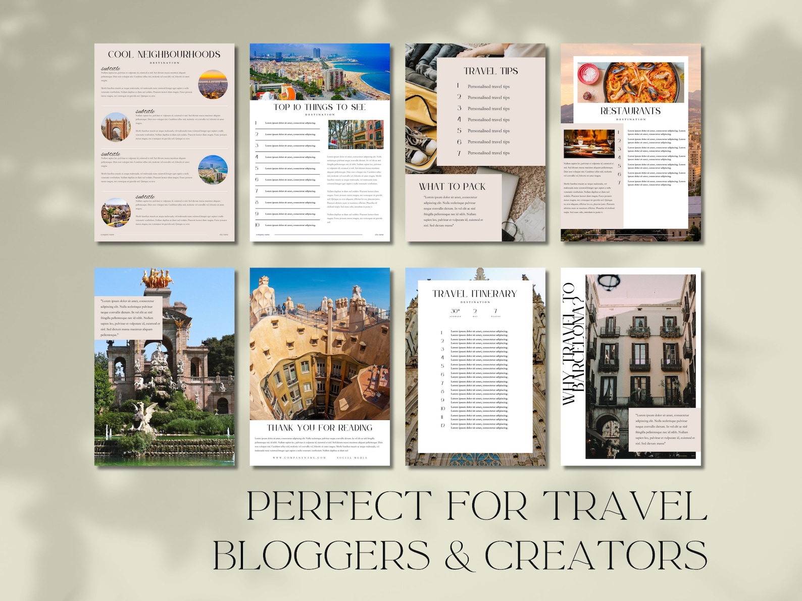 Travel Ebook Template Itinerary City Guide Customizable Canva Ebook ...