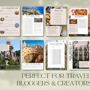 Travel Ebook Template Itinerary City Guide Customizable Canva Ebook ...