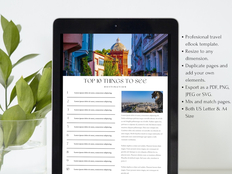 Travel Ebook Template Itinerary City Guide Customizable Canva Ebook ...