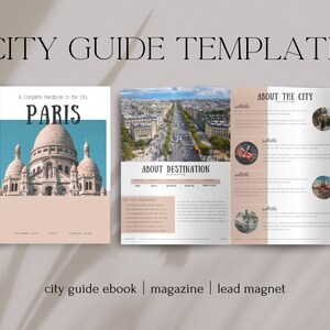 Travel Ebook Template Itinerary City Guide Customizable Canva Ebook ...
