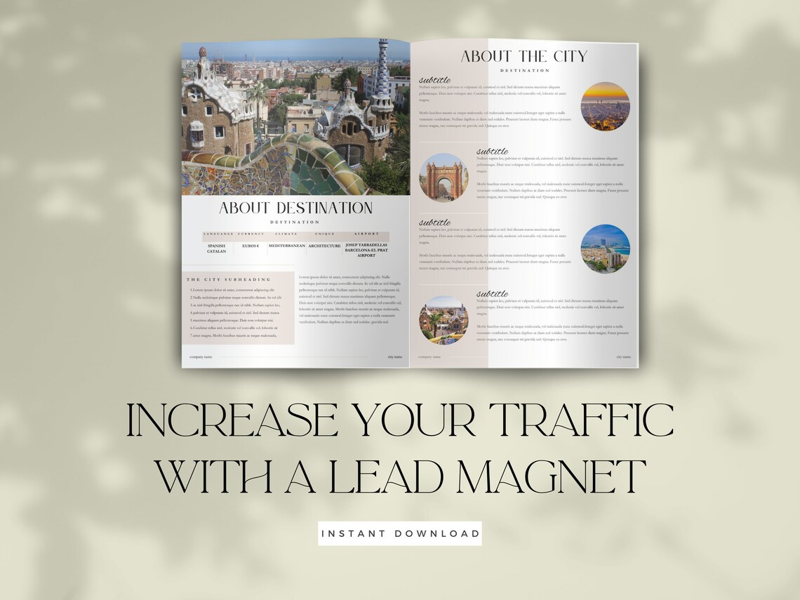 Travel Ebook Template Itinerary City Guide Customizable Canva Ebook ...
