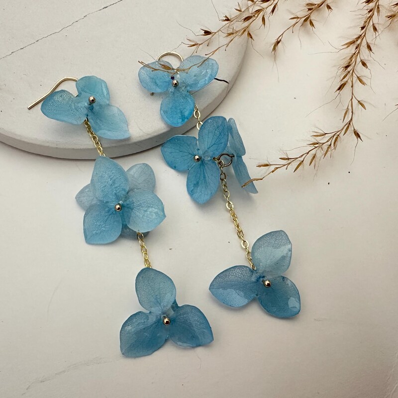 Hydrangea Earrings - Etsy