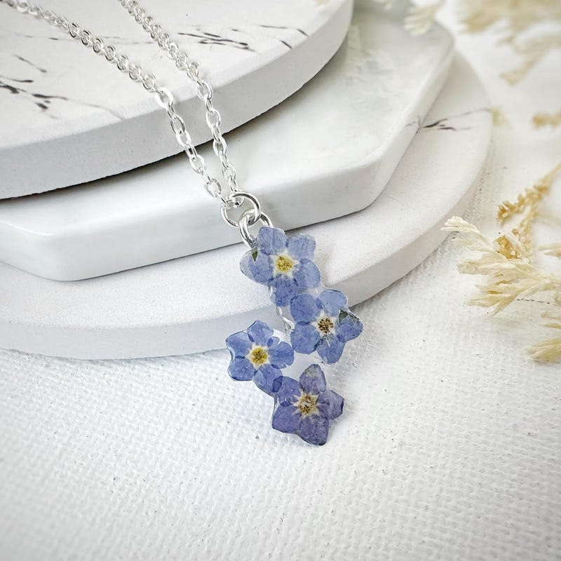 Forget Me Not Charm - Etsy