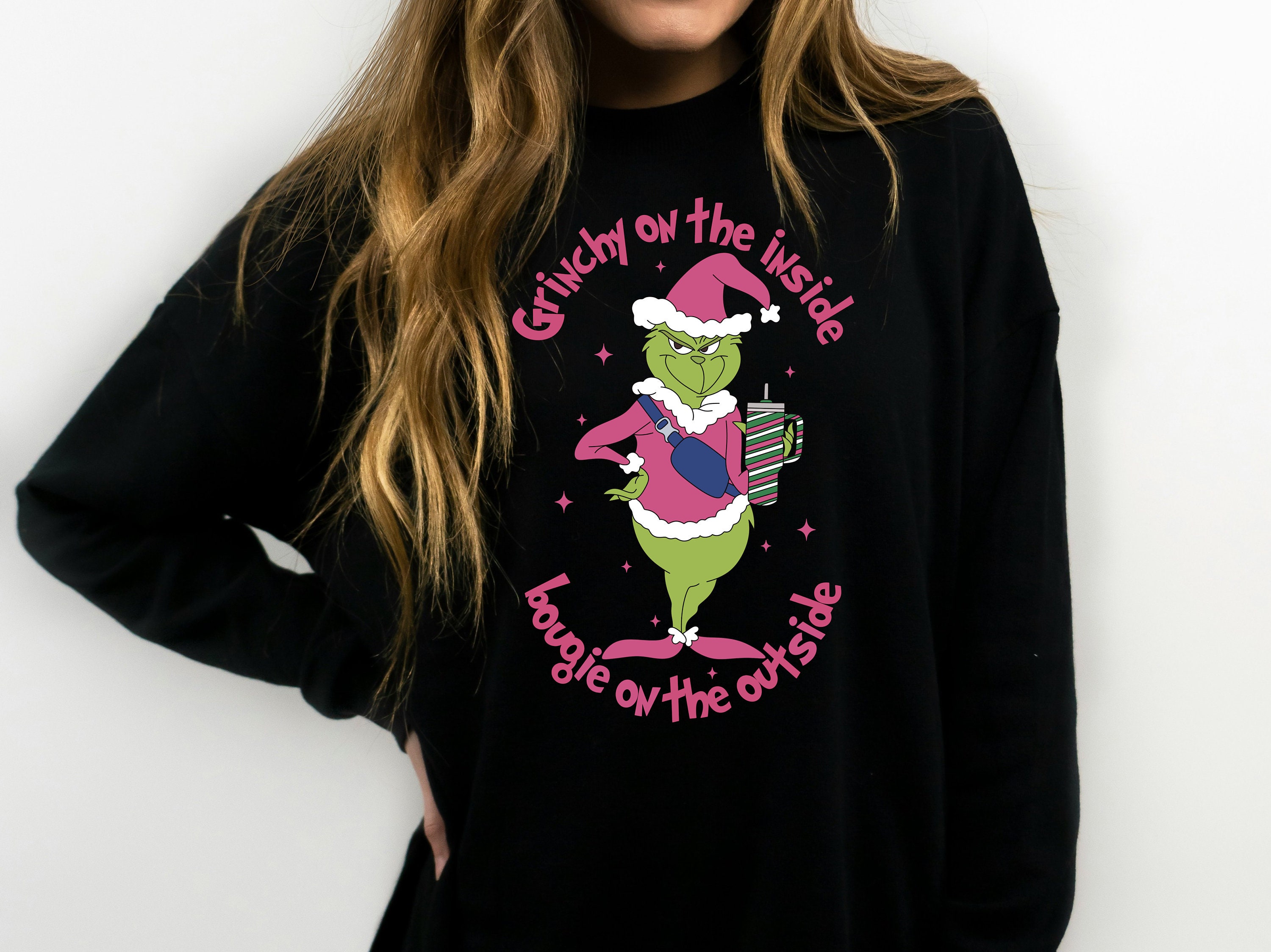 Pink Bougie Grinch Pink PNG Grinch Pink Bougie Preppy - Etsy