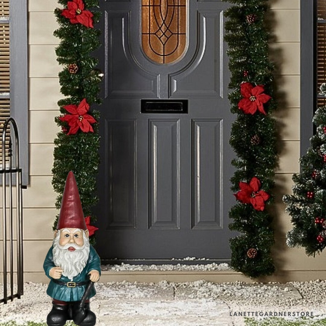 Outdoor Dwarf With Shovel Funny Home Decoration Sculpture for - Etsy