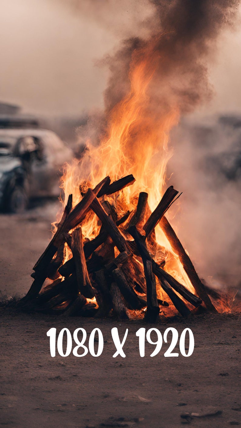 4 Fall Bonfire Scenes Digital Wallpapers - Etsy