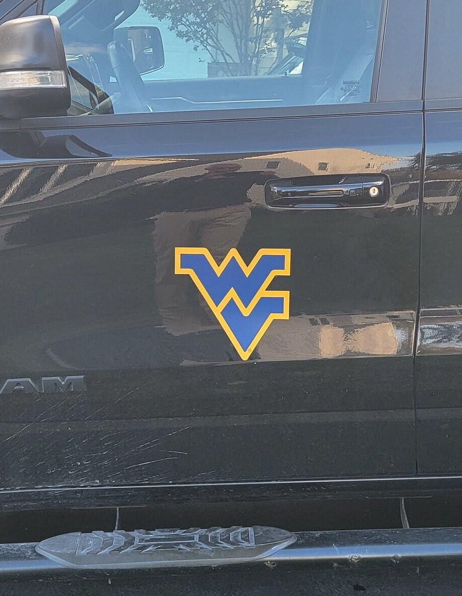 West Virginia Mountaineers WVU Flying WV 10" Car Magnet - Etsy