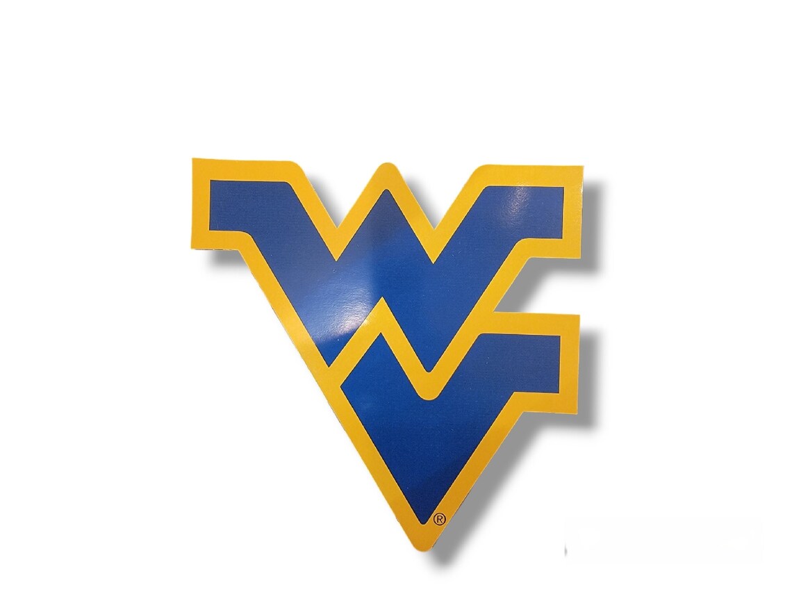 West Virginia Mountaineers WVU Flying WV 10" Car Magnet - Etsy