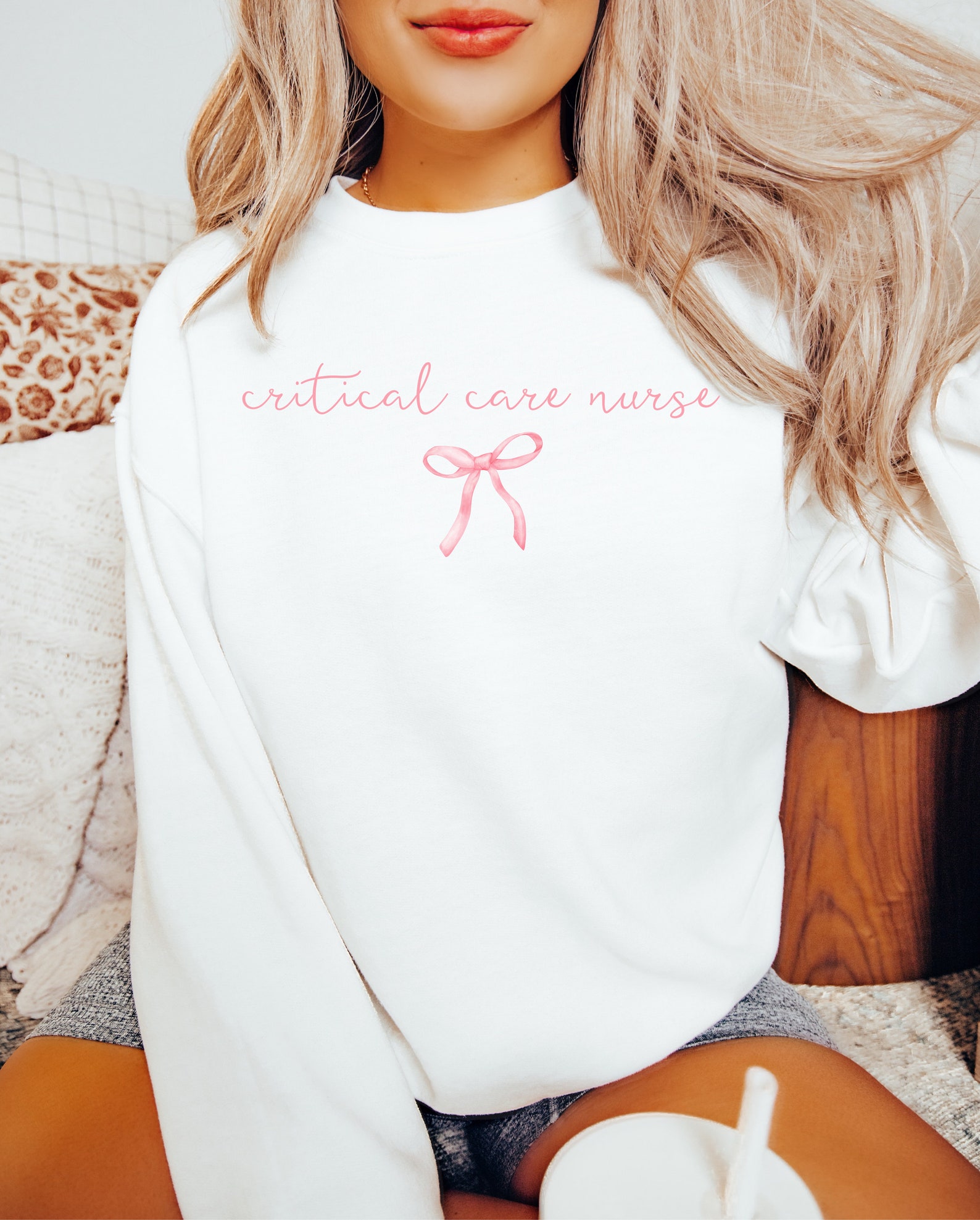 Critical Care Nurse Sweatshirt, ICU Nurse Appreciation Gift, Cute ...