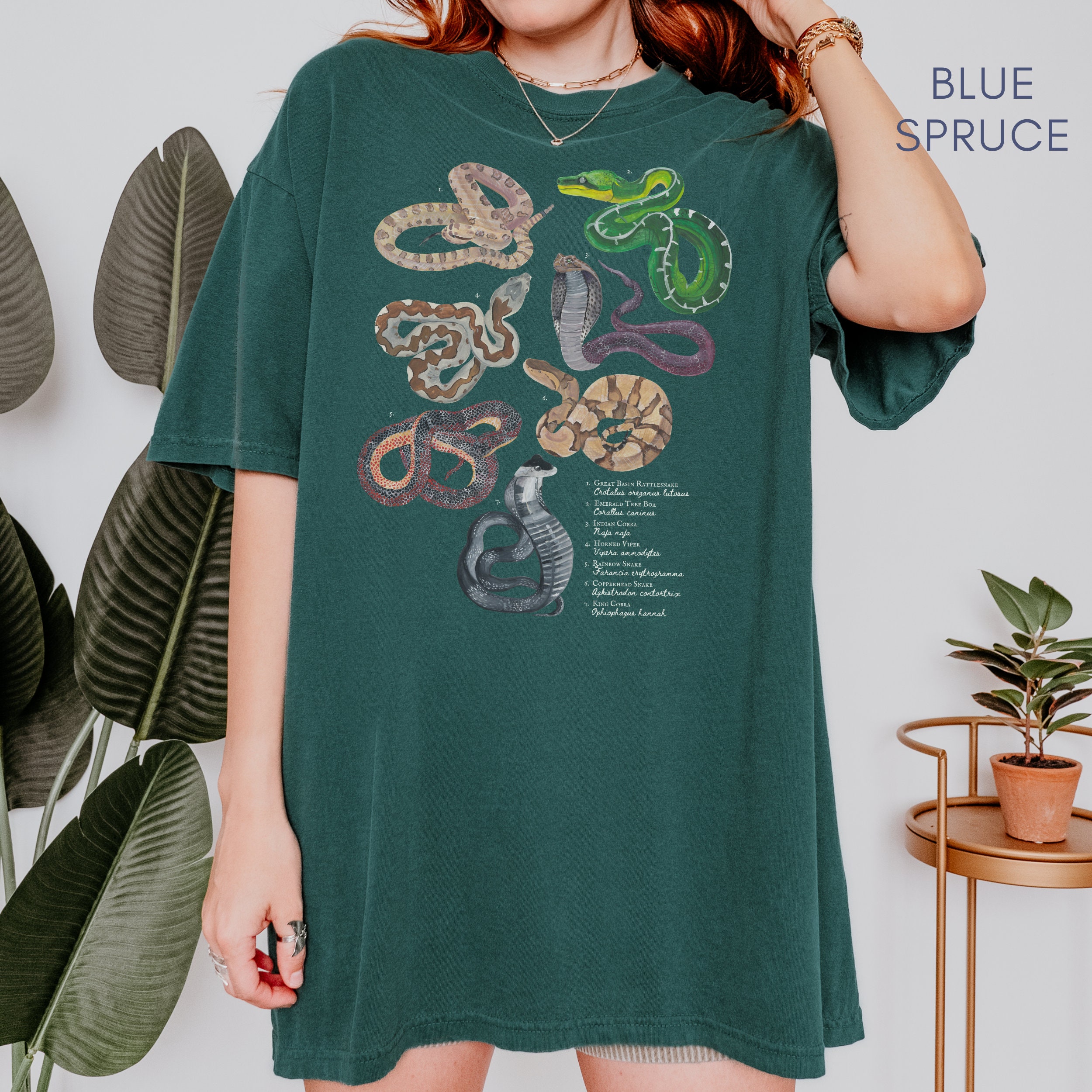 Types of Snake Shirt for Men Snake Lover Tee Reptile Shirt Snake ...