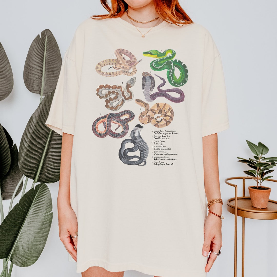 Snakes Shirt, Naturecore, Reptile Shirt, Snakes Crewneck, Snake Lover ...