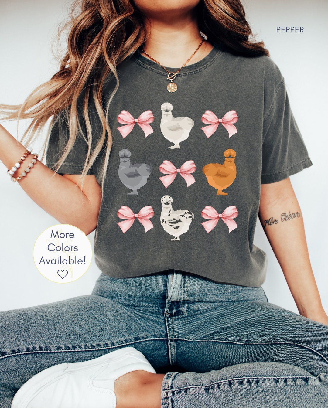 Cute Silkie Chicken Shirt, Comfort Colors Chicken Tee, Silkie Lover ...