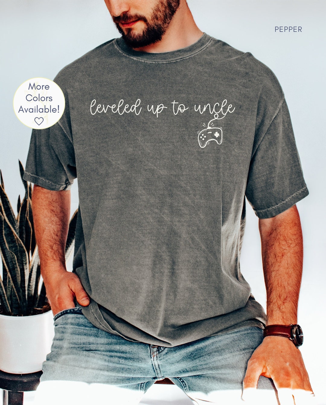 New Uncle Shirt, Gaming Uncle Gift, Comfort Colors Uncle Tshirt, Funny ...
