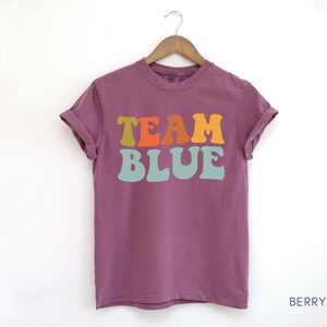 Team Blue Gender Reveal Team Shirt, Colorful Baby Reveal Shirt, Gender ...