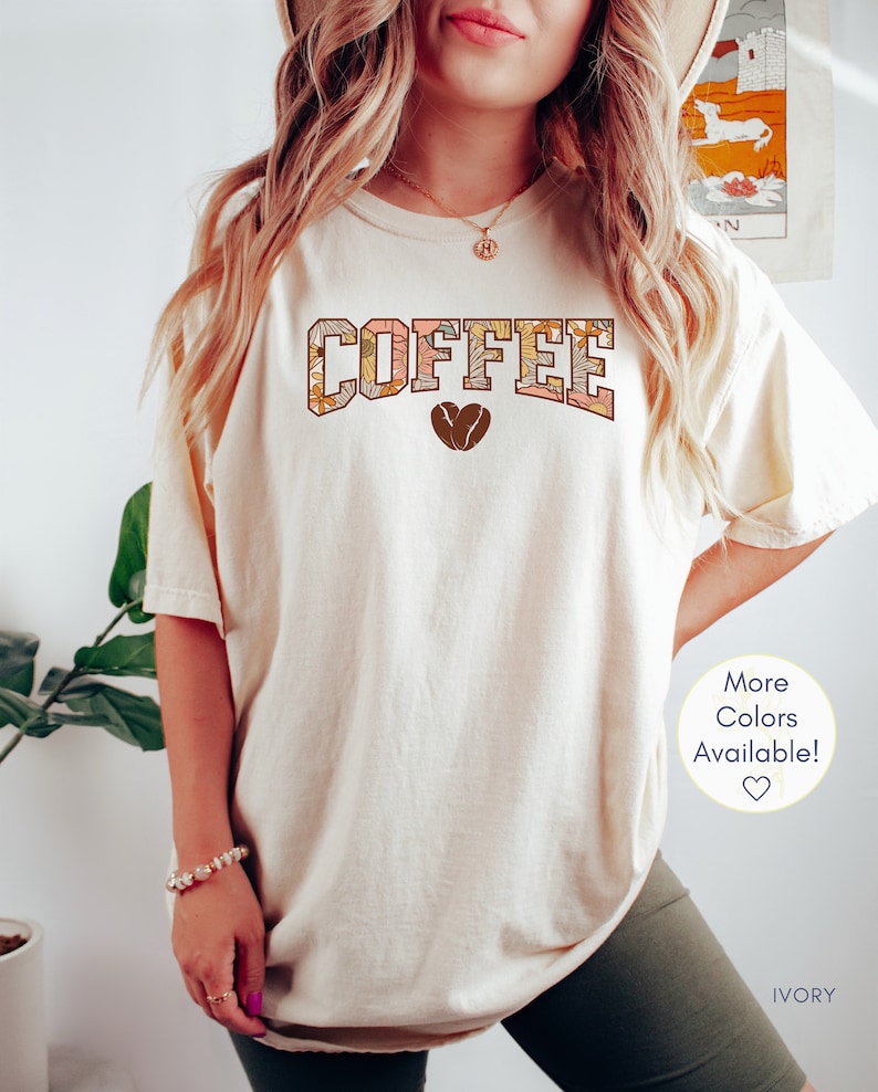 Retro Coffee Shirt, Coffee Lover Gift, Comfort Colors Coffee Tee ...