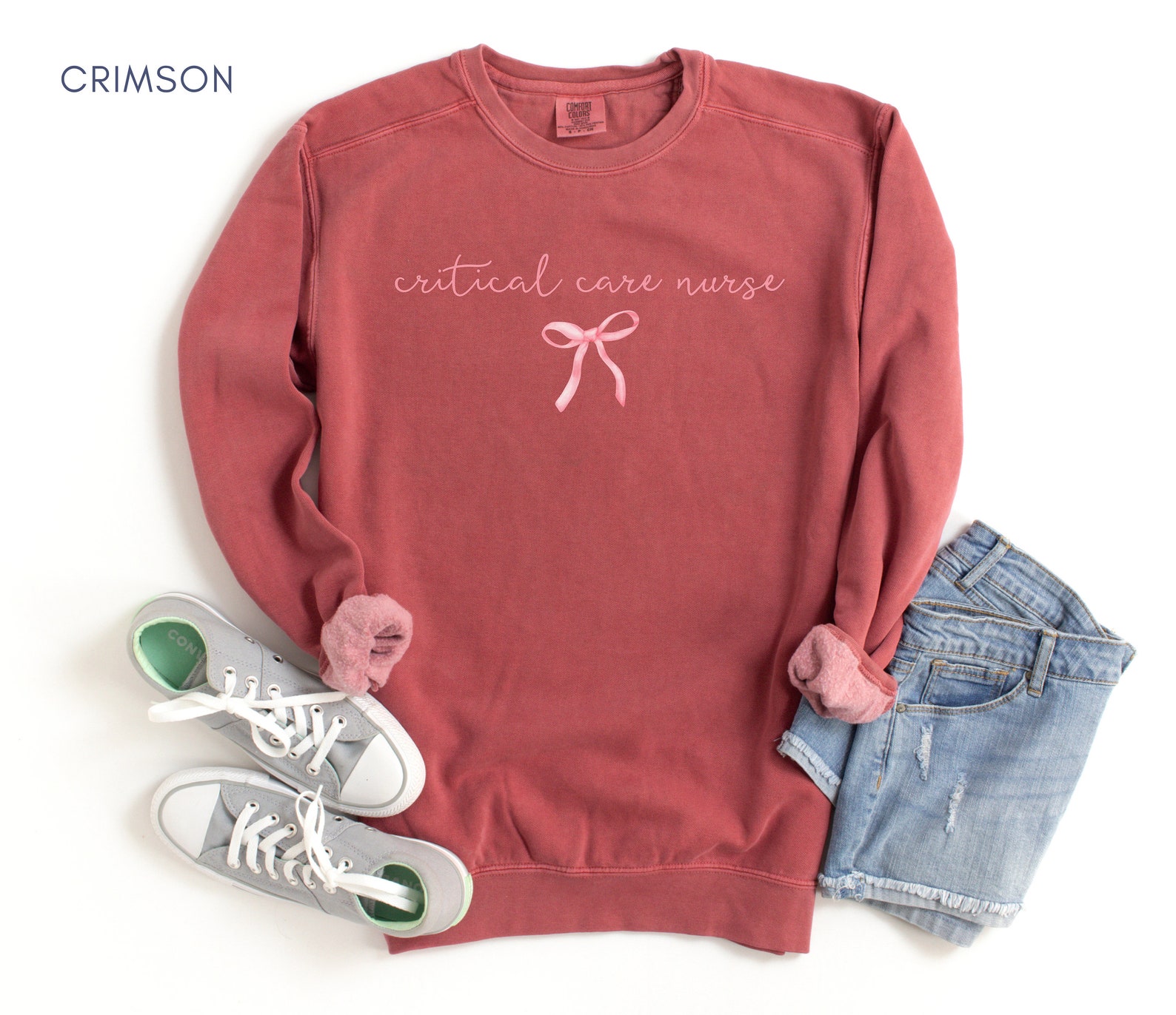 Critical Care Nurse Sweatshirt, ICU Nurse Appreciation Gift, Cute ...