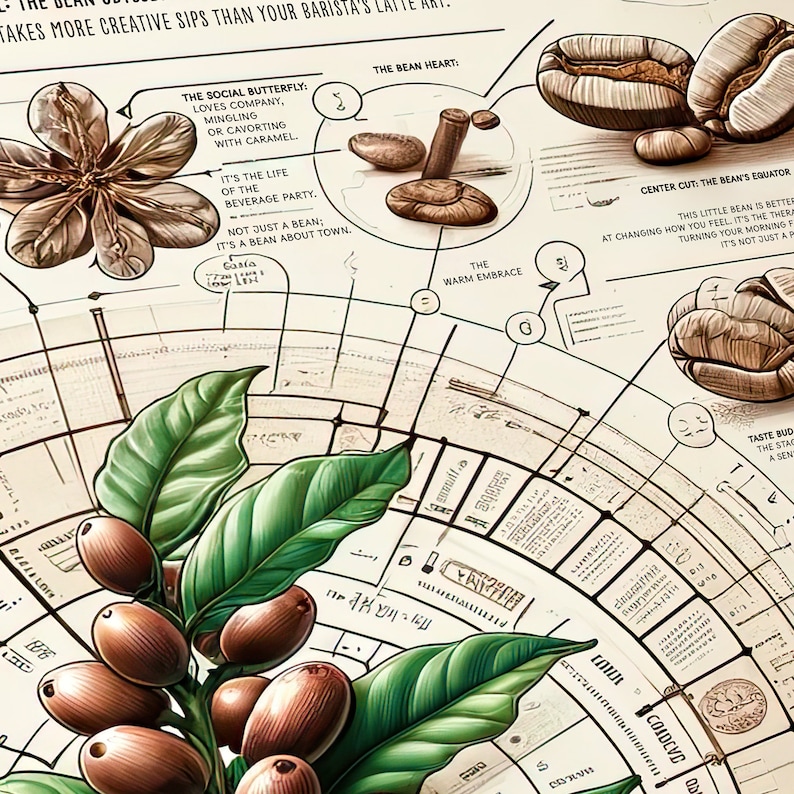 Life Cycle of Beans 1 | Original Coffee Poster | Colorful Amazing Art ...